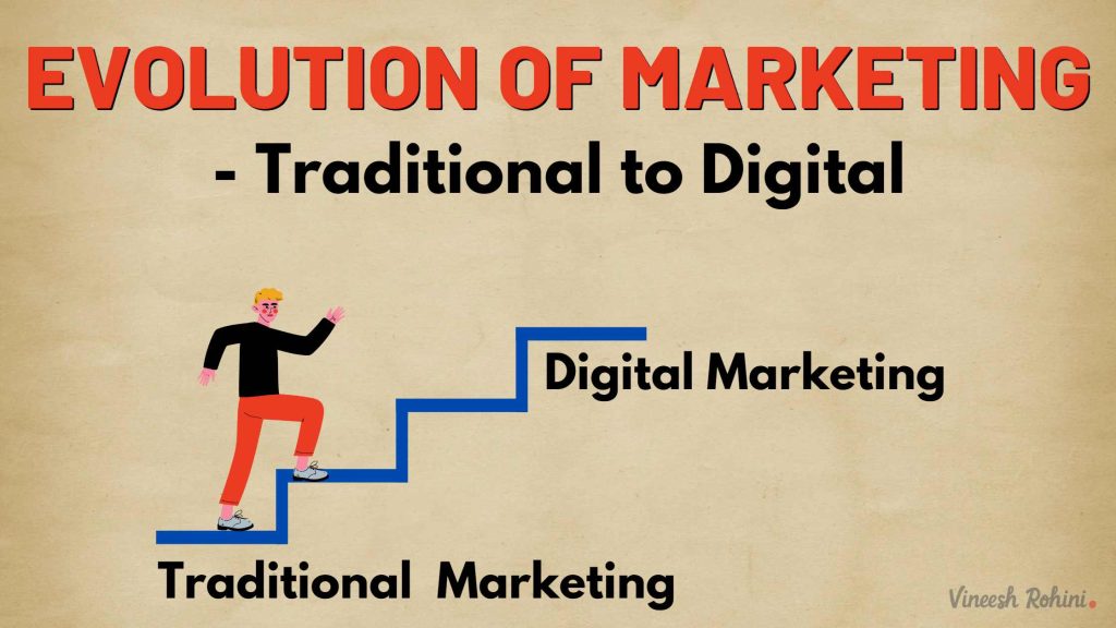 Evolution of Marketing - Traditional to Digital - Vineesh Rohini